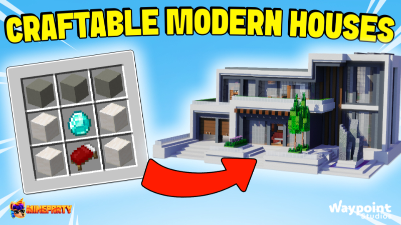Craftable Modern Houses by Waypoint Studios (Minecraft Marketplace Map ...