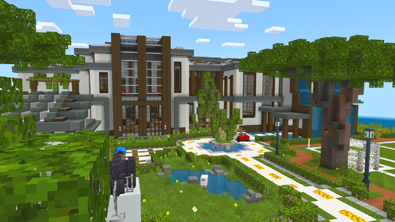 Mansión Moderna Masiva De Minecraft