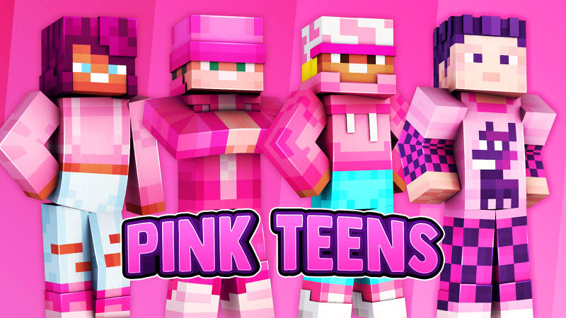 Pink Teens by 57Digital (Minecraft Skin Pack) - Minecraft Bedrock ...