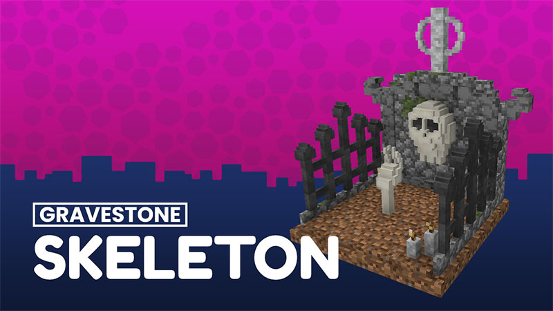 Skeleton - Gravestone in Minecraft Marketplace | Minecraft
