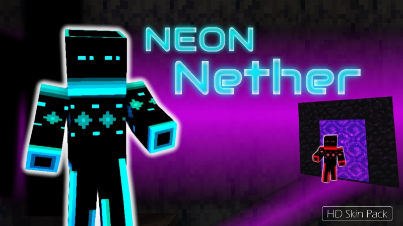 Neon Nether by Arrow Art Games (Minecraft Skin Pack) - Minecraft ...