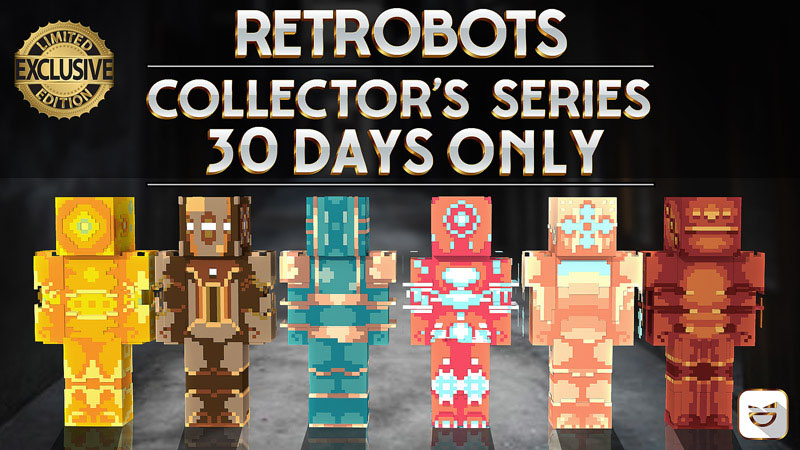 Retro Bots Limited Edition by Giggle Block Studios (Minecraft Skin Pack ...